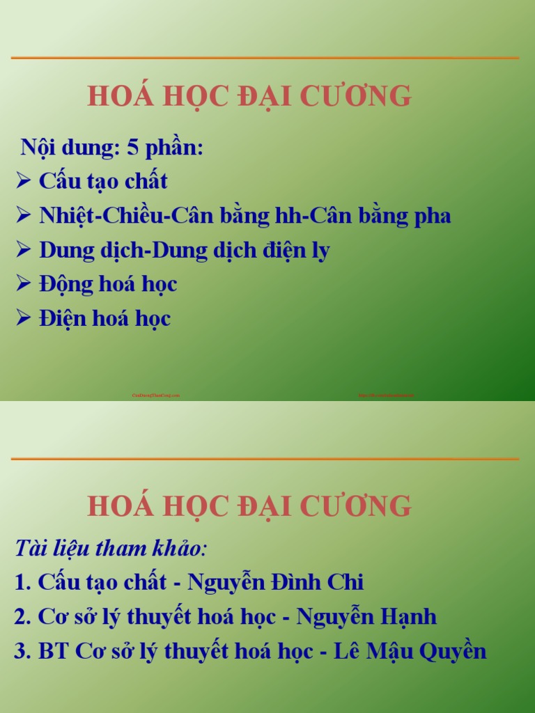 Hoa-Dai-Cuong - Phan-1-Chuong-1.-Cau-Tao-Nguyen-Tu - (Cuuduongthancong - Com) | PDF