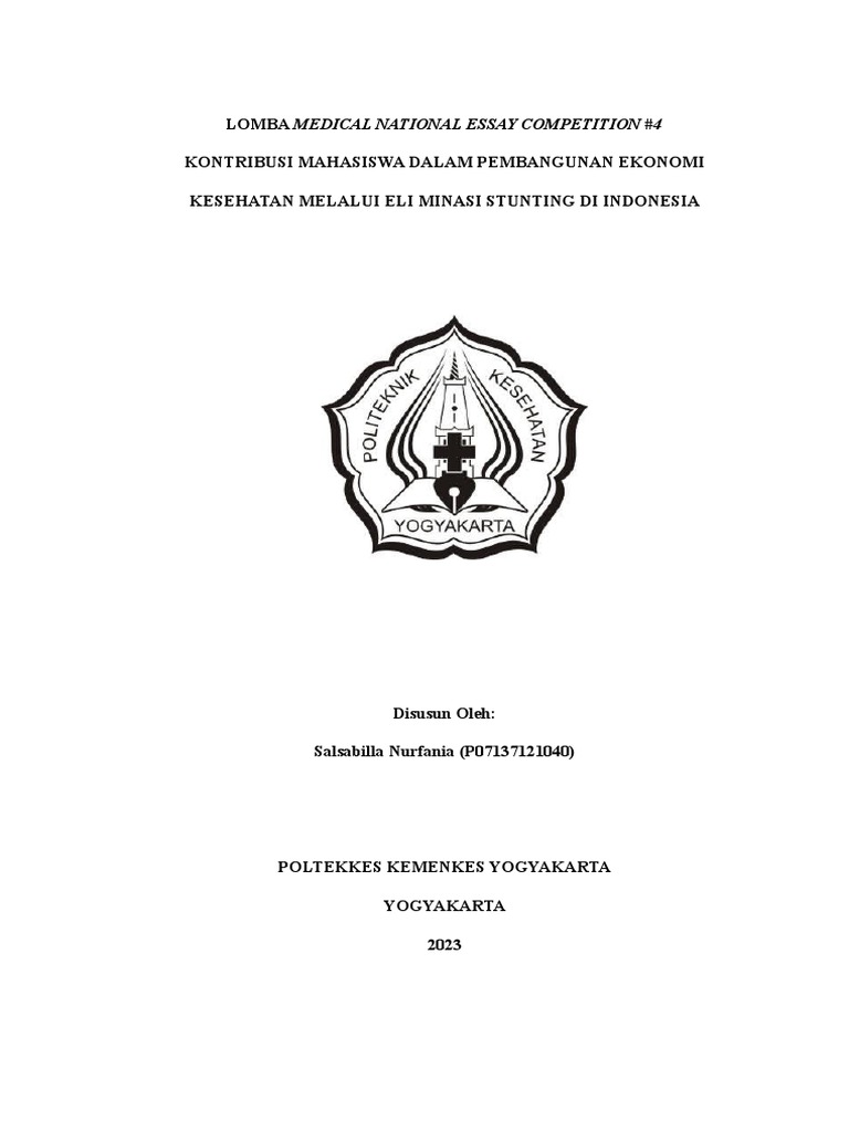 Cover Lomba Medical National Essay Competition | PDF