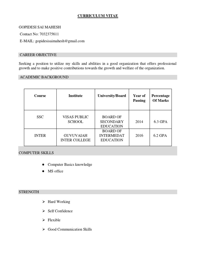 Sai Mahesh Resume | PDF