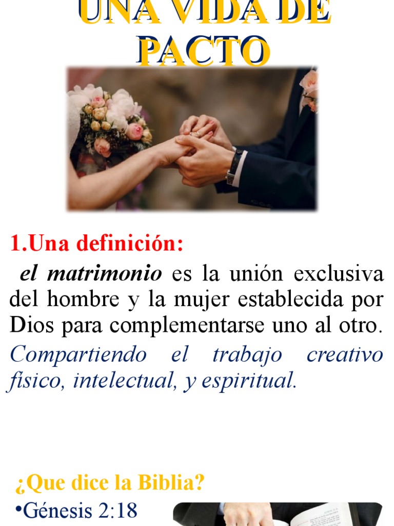 Una Vida de Pacto | PDF | Matrimonio | Jesús