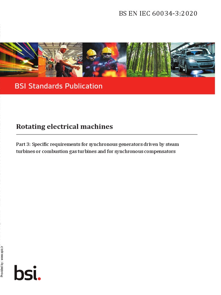 IEC 60034-3:2020 Synchronous Generators | PDF | Electric Generator ...