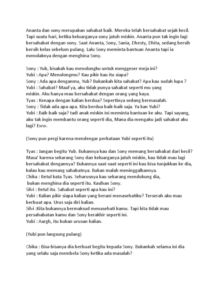 Naskah Drama Bindo | PDF