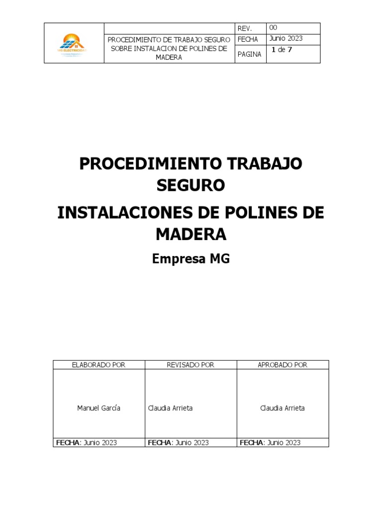 PTS Instalacion de Polines | PDF