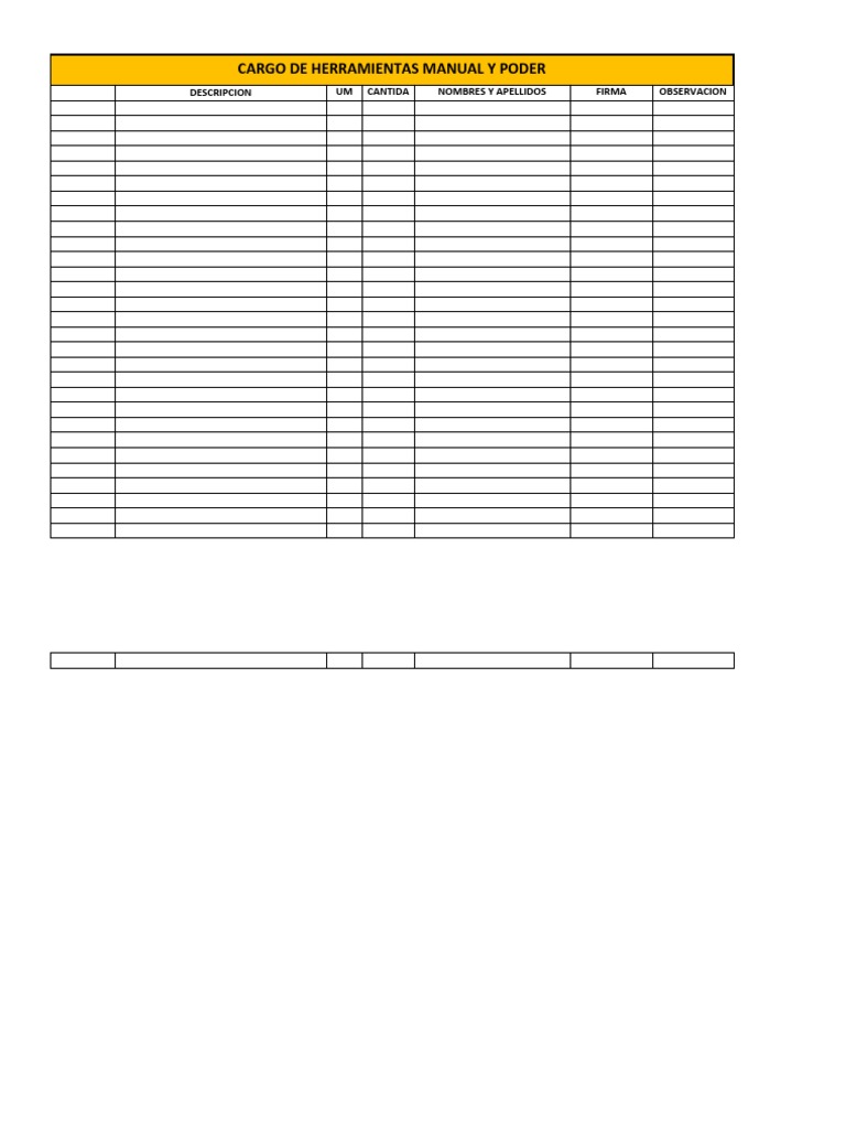 Formato de Salida de Equipos y Materiales | PDF