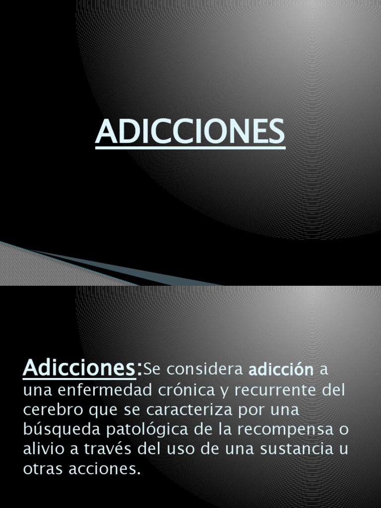 Adicciones 1 | PDF