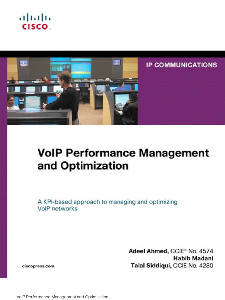 Voip Performance Management And Optimization Pdf Session Initiation