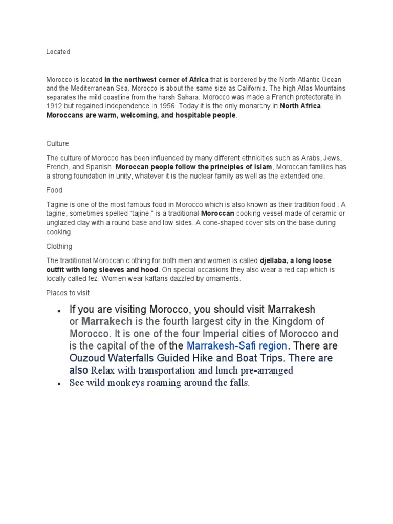 Morocco Presentation | PDF