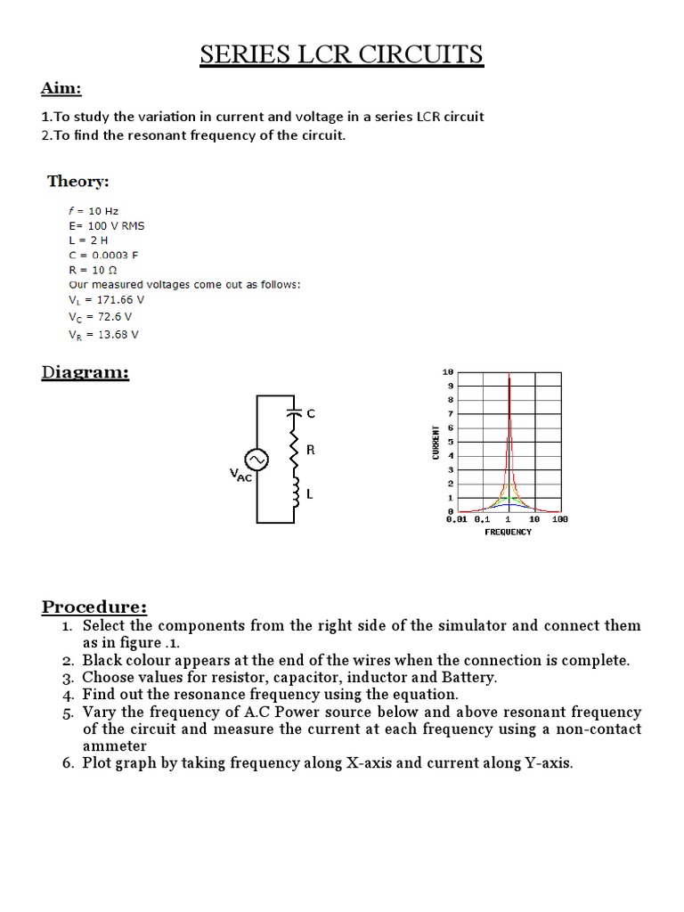 Series LCR Circuits | PDF