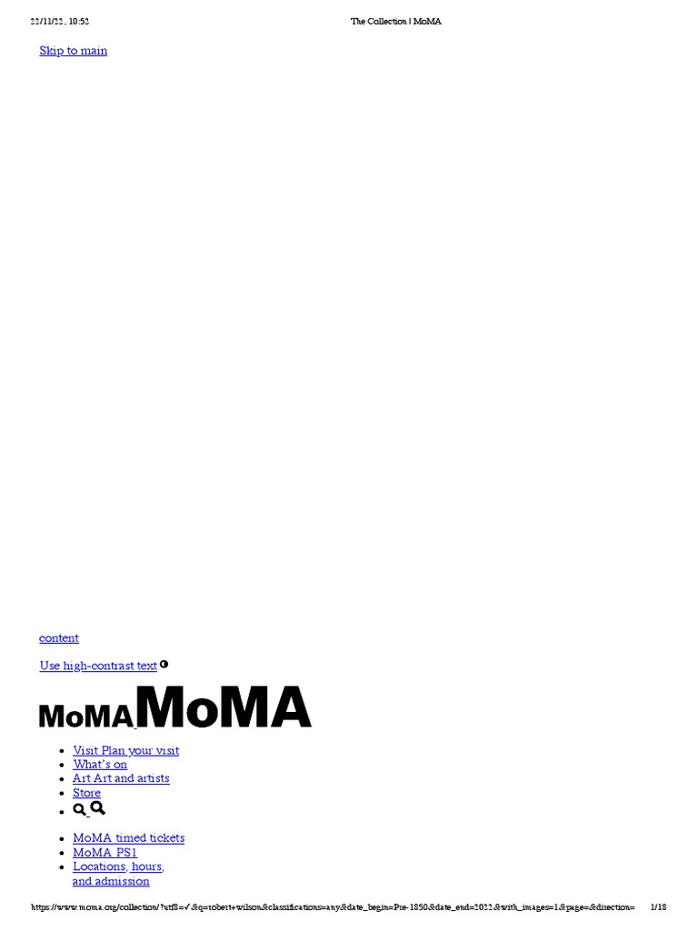 The Collection - MoMA | PDF