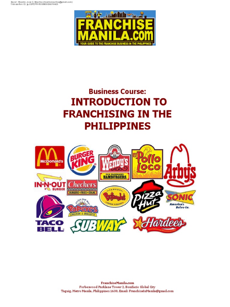 Introduction To Franchising in The Philippines | PDF
