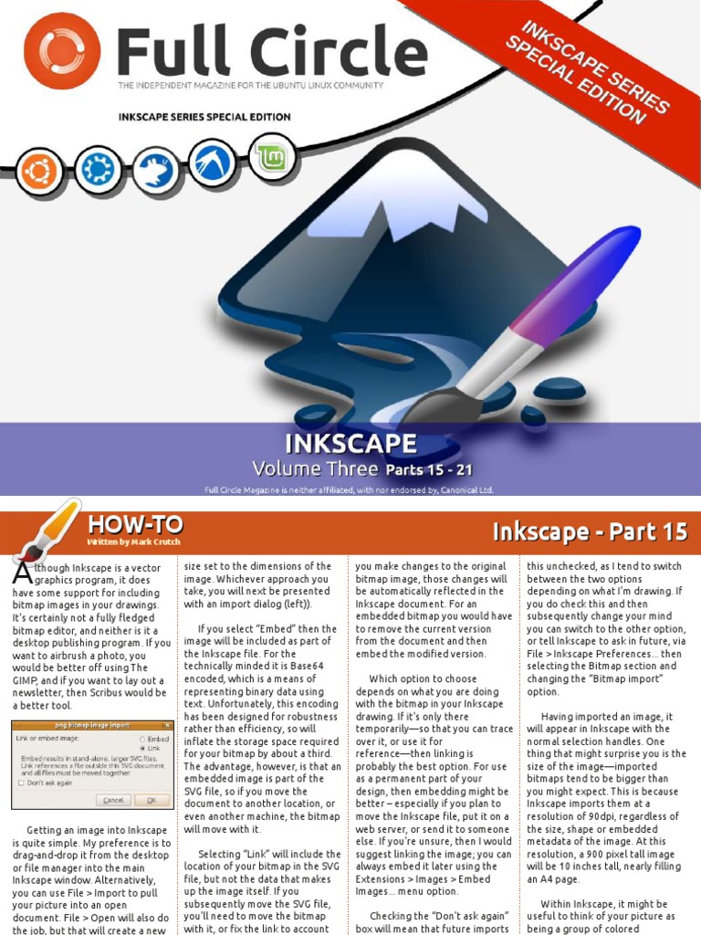 Full Circle Inkscape Special Edition N3 | PDF | Graphics | Software