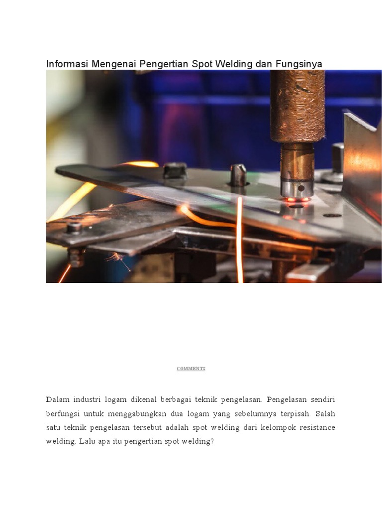 Spot Welding | PDF