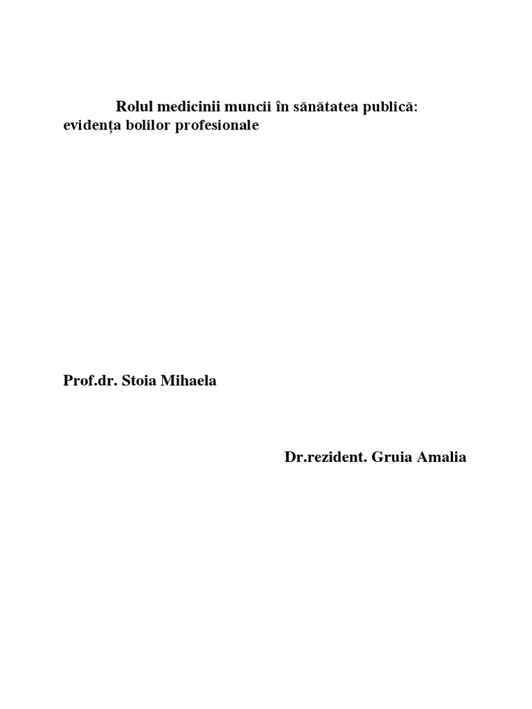 Referat Med Muncii | PDF