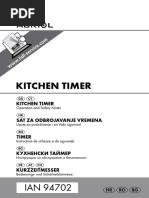 Digital Timer Instruction Manual | PDF | Timer | Clock