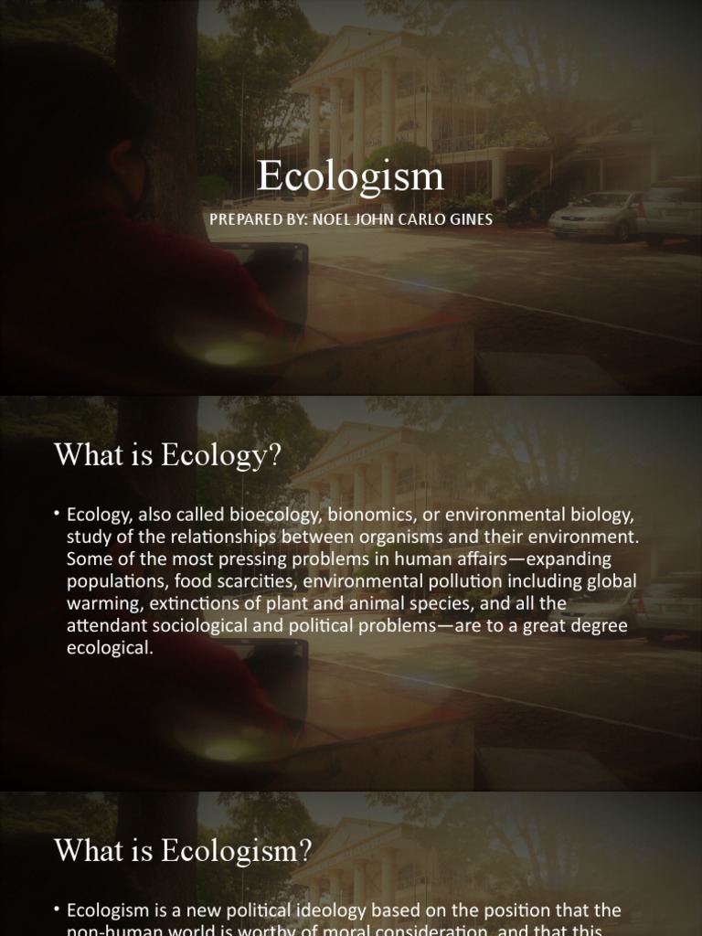 Ecologism | PDF