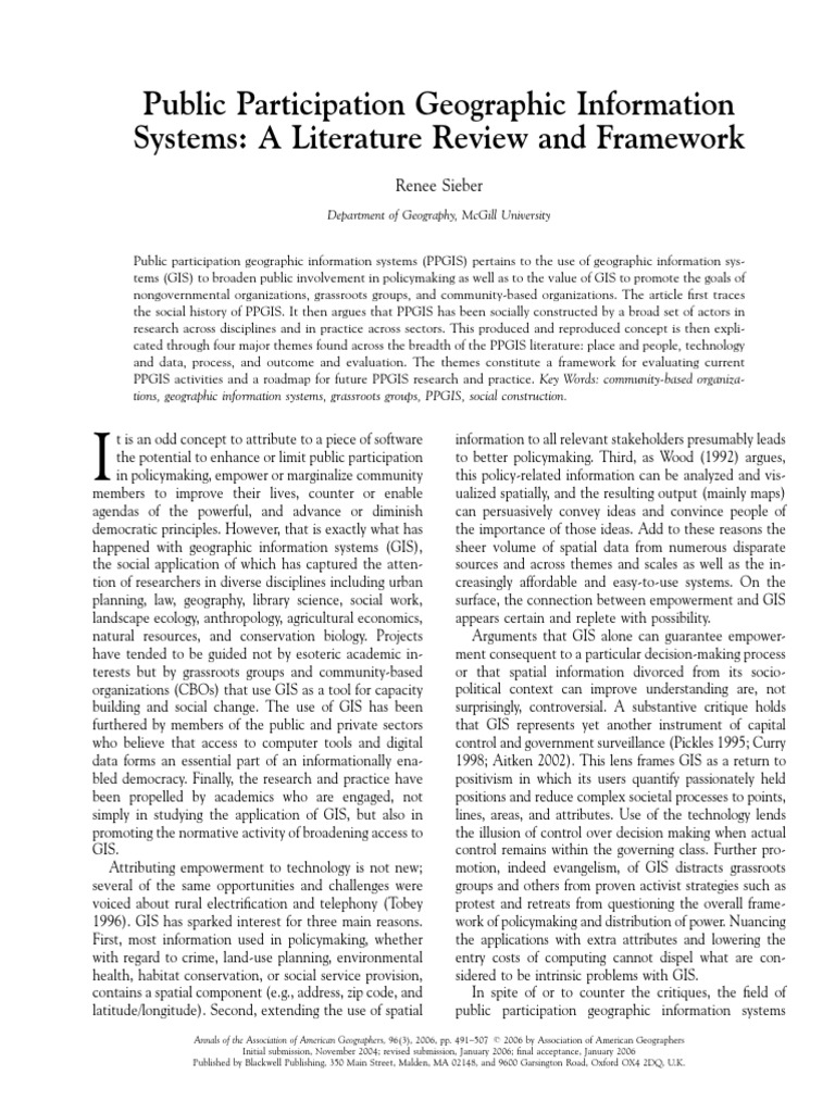 11.public Participation Geographic Information Review | PDF | Geographic Information System ...