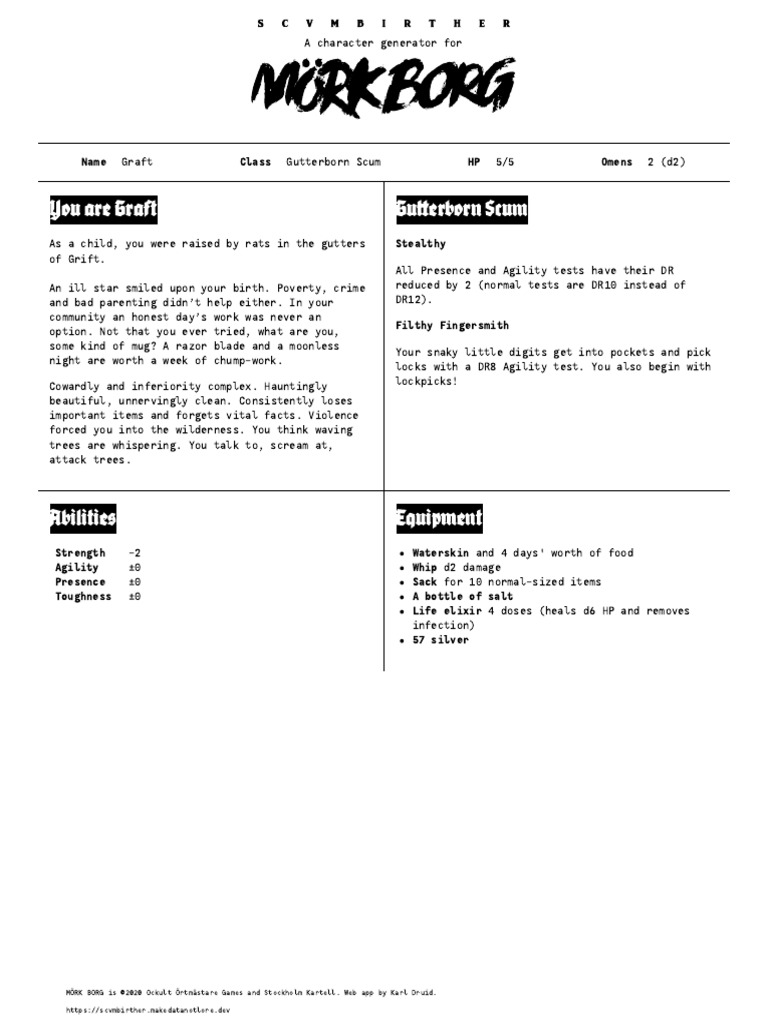 Gutterborn Scum - Graft | PDF