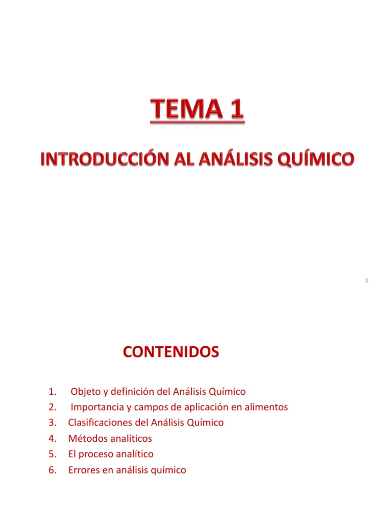 Características Del Análisis Químico | PDF | Química analítica ...