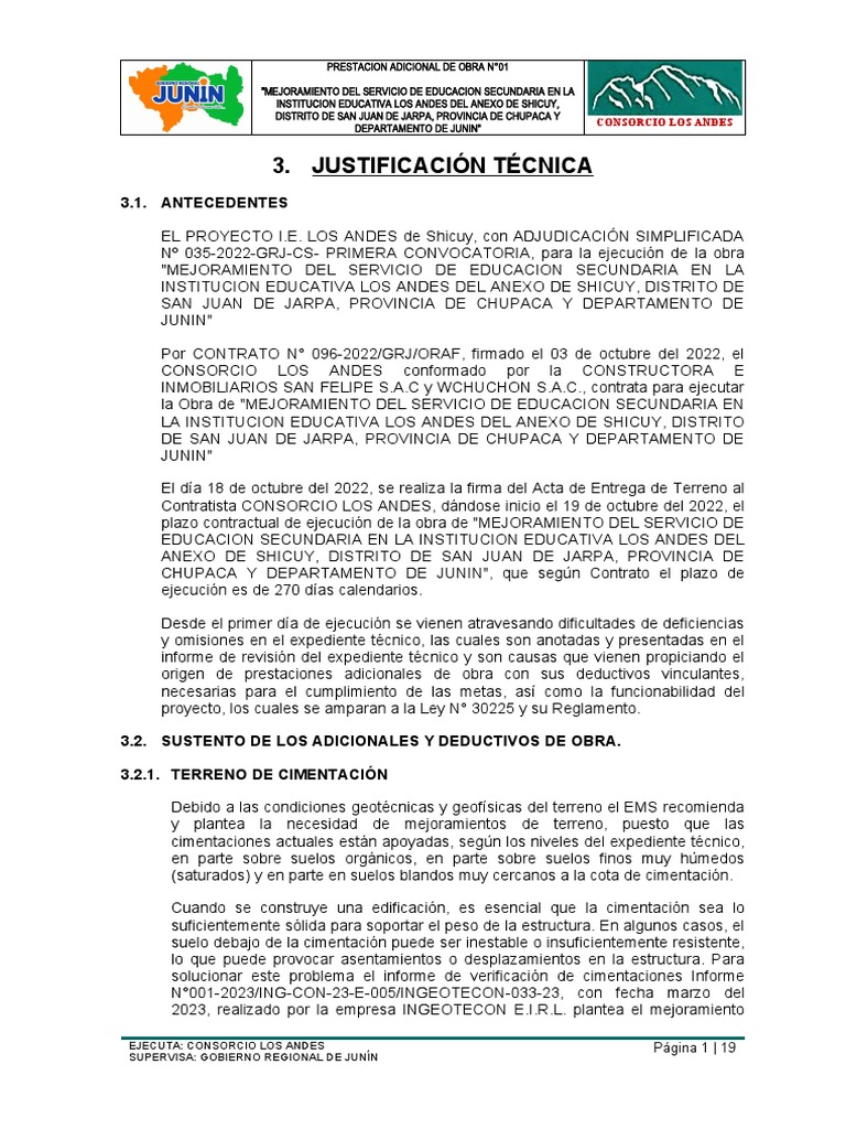 3 - Justificacion Tecnica | PDF