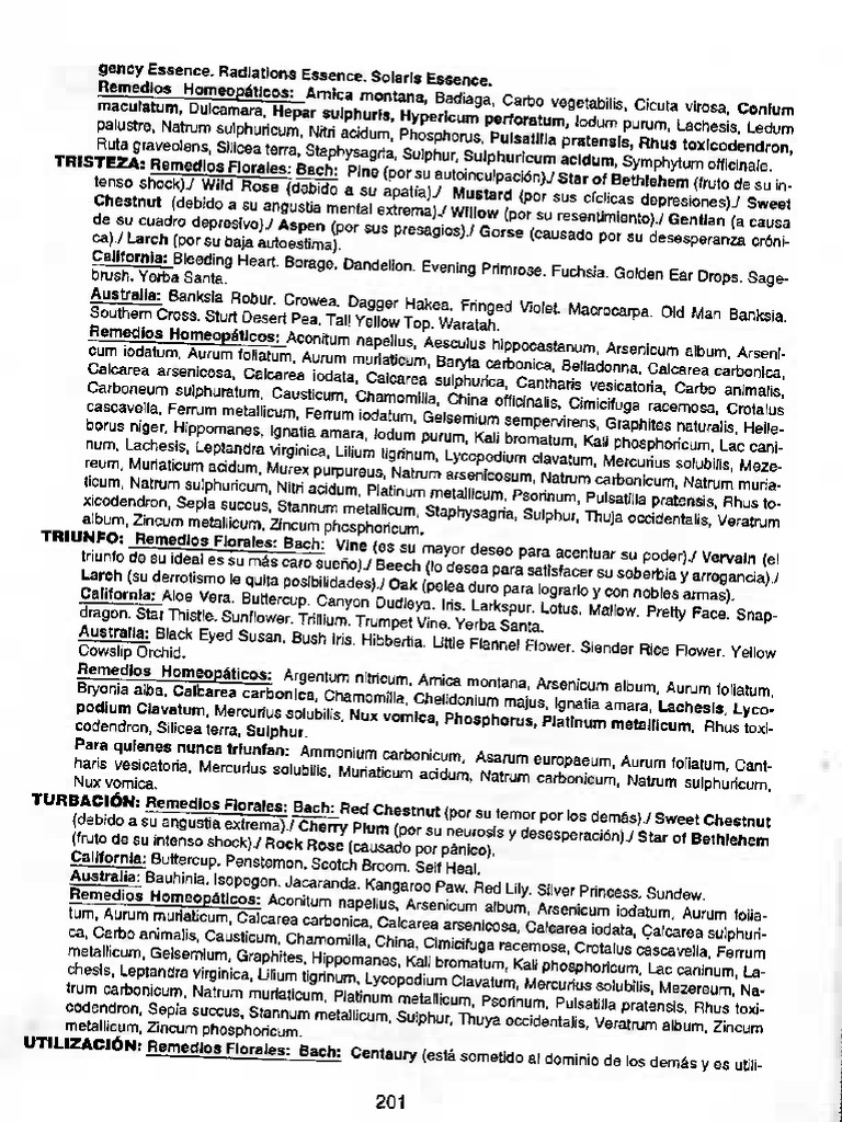 Motura Flores y Homeopatia 34 | PDF