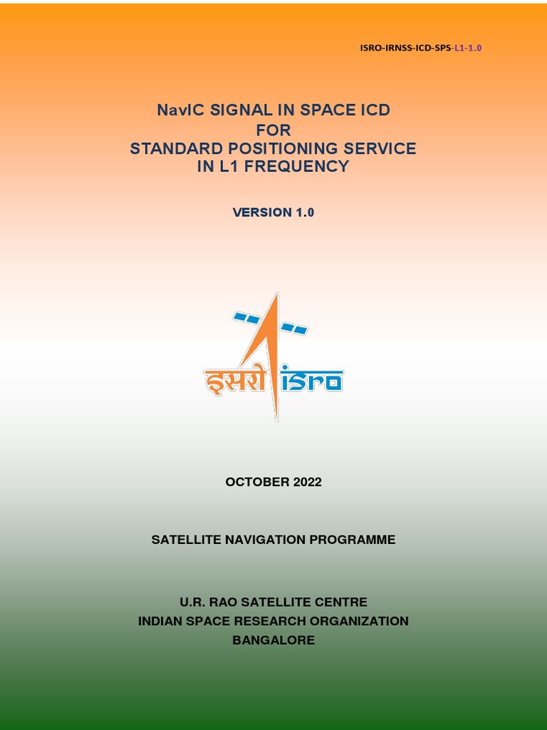Draft Navic Sps Icd l1 Oct 2022 | PDF | Electrical Engineering ...