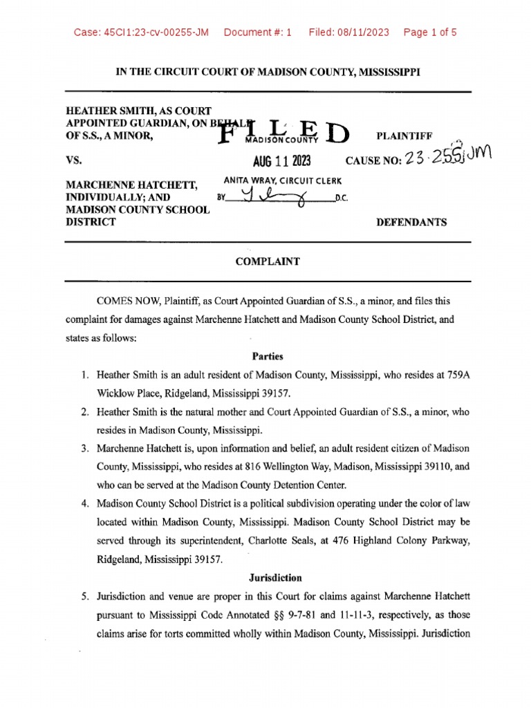 Lawsuit Against Coach Hatchett for Abuse | PDF | Law