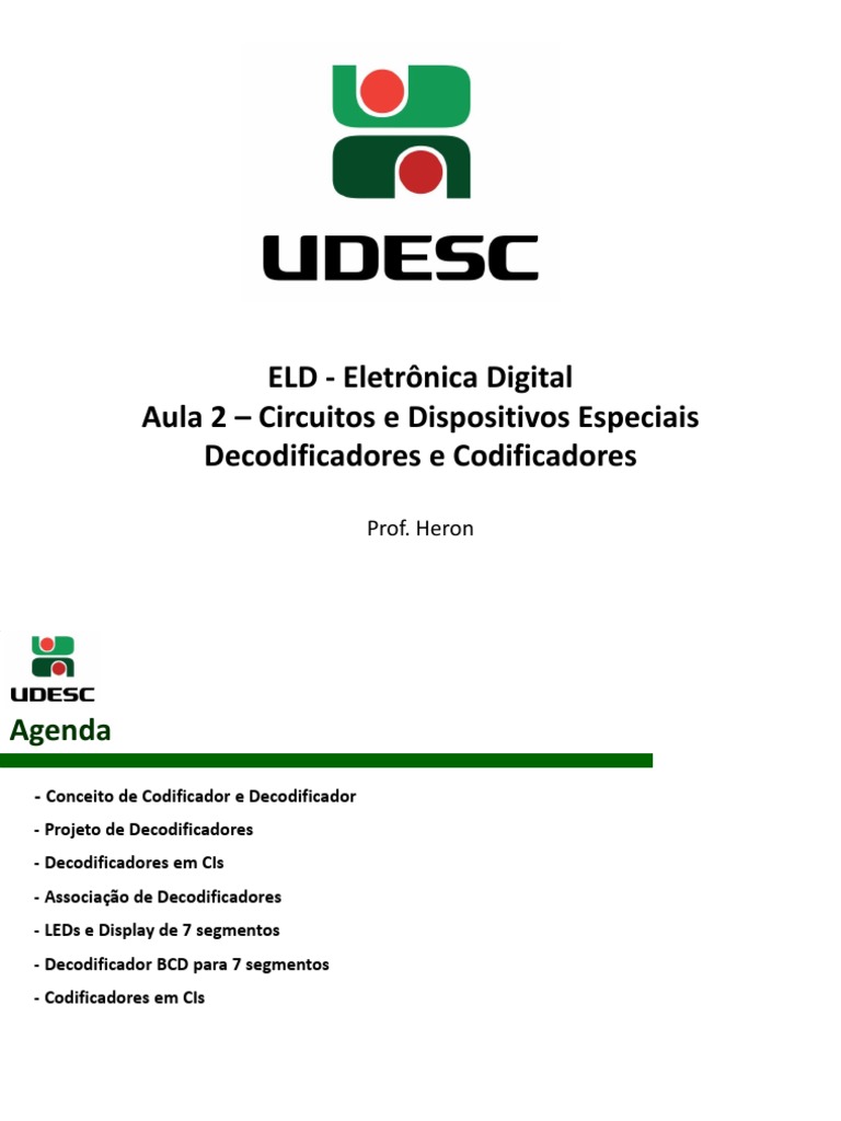 Aula2 DecodificadoresCodificadores | PDF