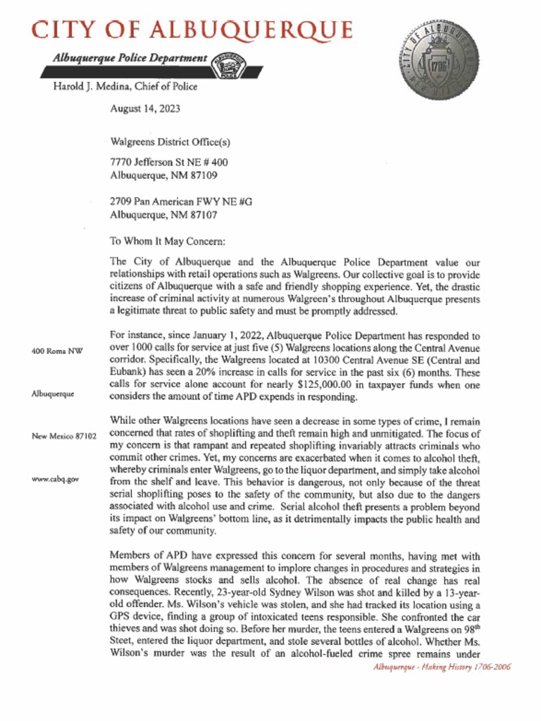 Walgreens Letter August 14, 2023 | PDF