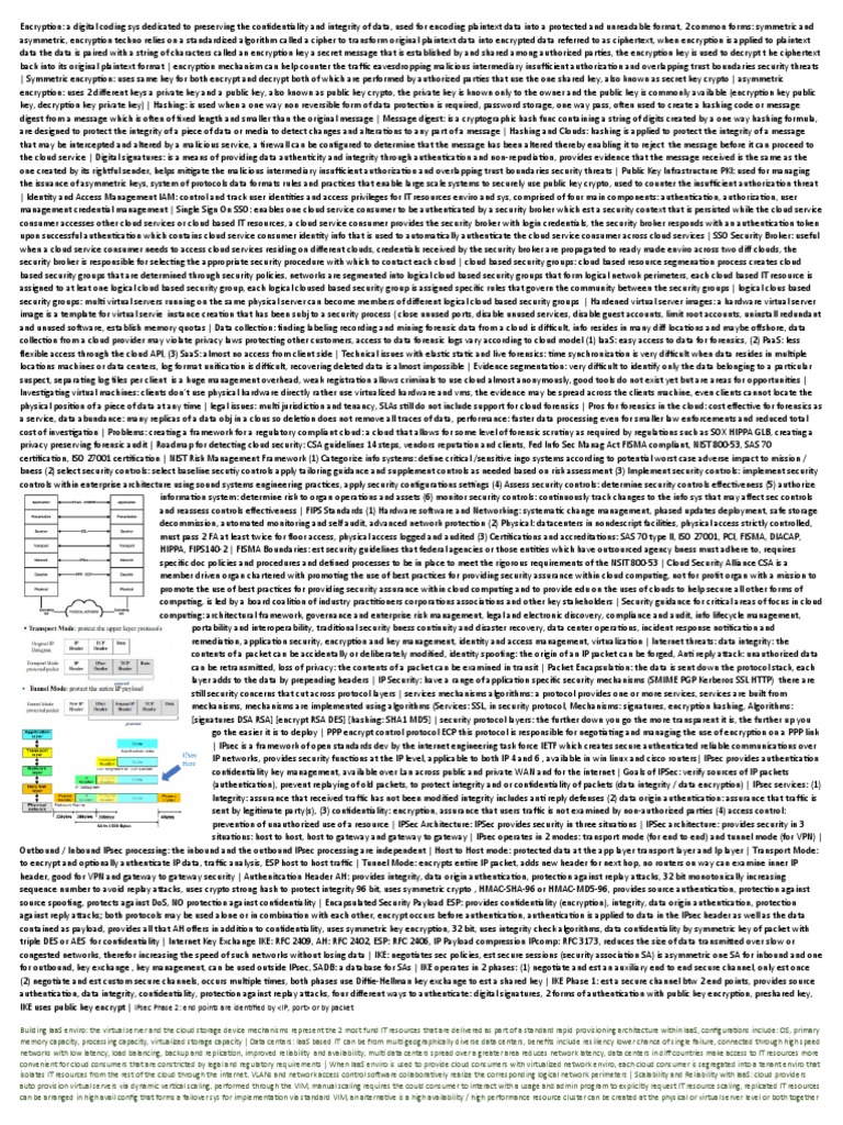 Cloud Final One Pager | PDF | Business