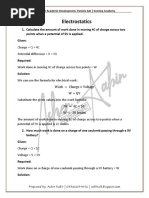 2nd Year Physics Numerical & Short Questions | PDF | Electronvolt | Electric Charge