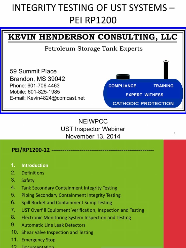 INSTRUCTIVO PRUEBAS DE ESTANQUEIDAD NEIWPCC - RP1200 Webinar Numbered ...