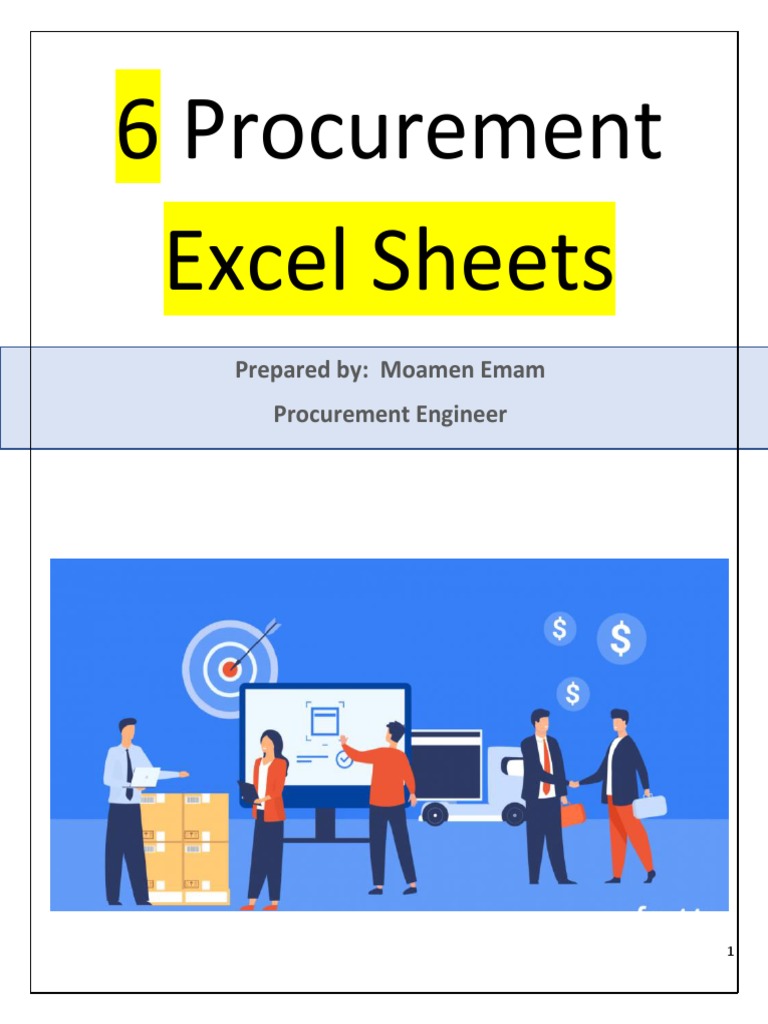 6 Procurement Excel Sheets | PDF