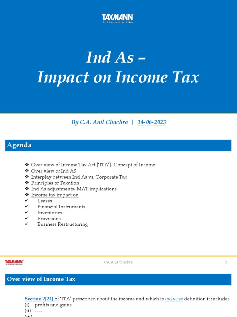 Ind AS and Income Tax Implications | PDF | Income Statement | Taxes