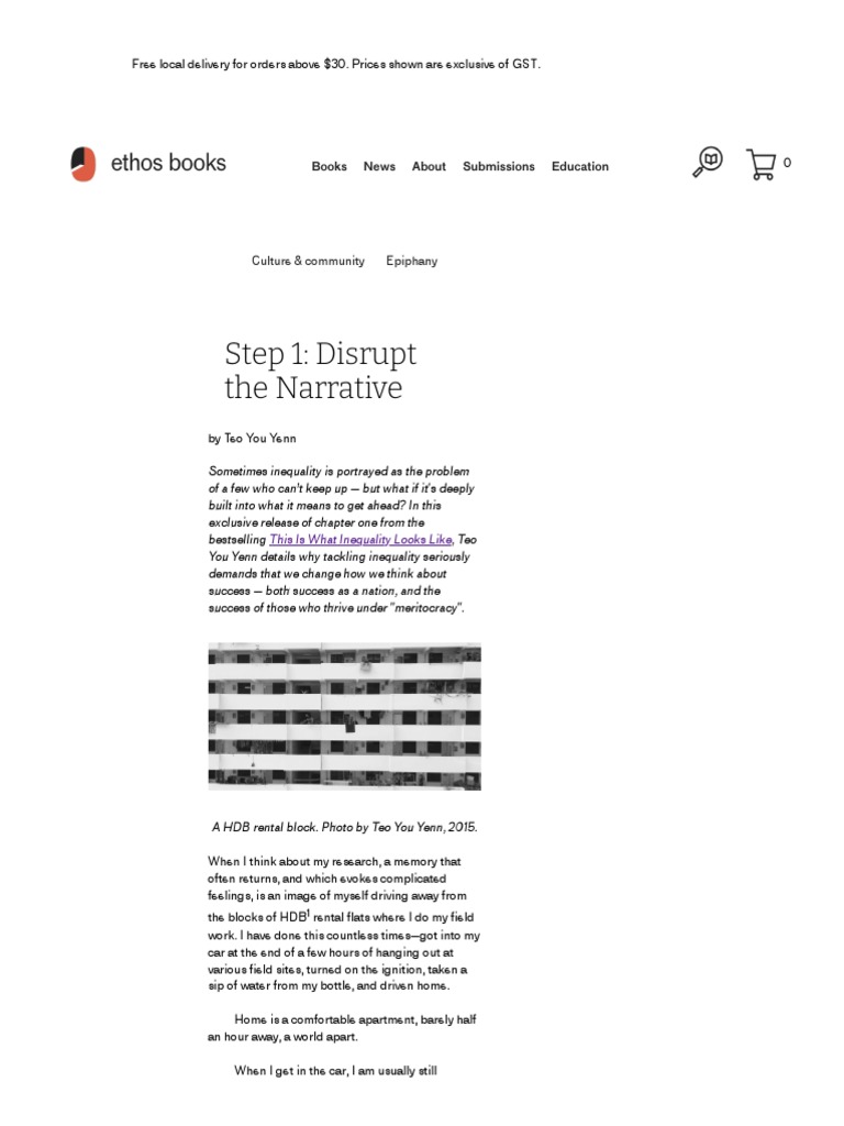 Teo - This Is What Inequality Looks Like - Step 1 - Disrupt The ...