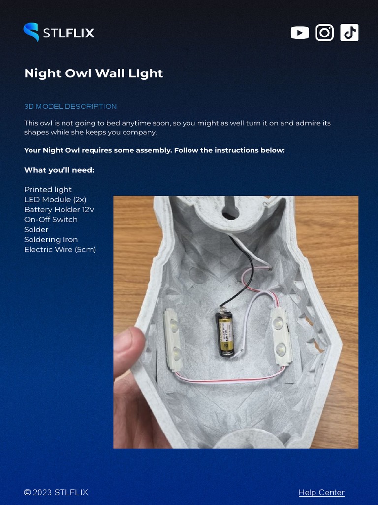 Night Owl Wall LIght | PDF