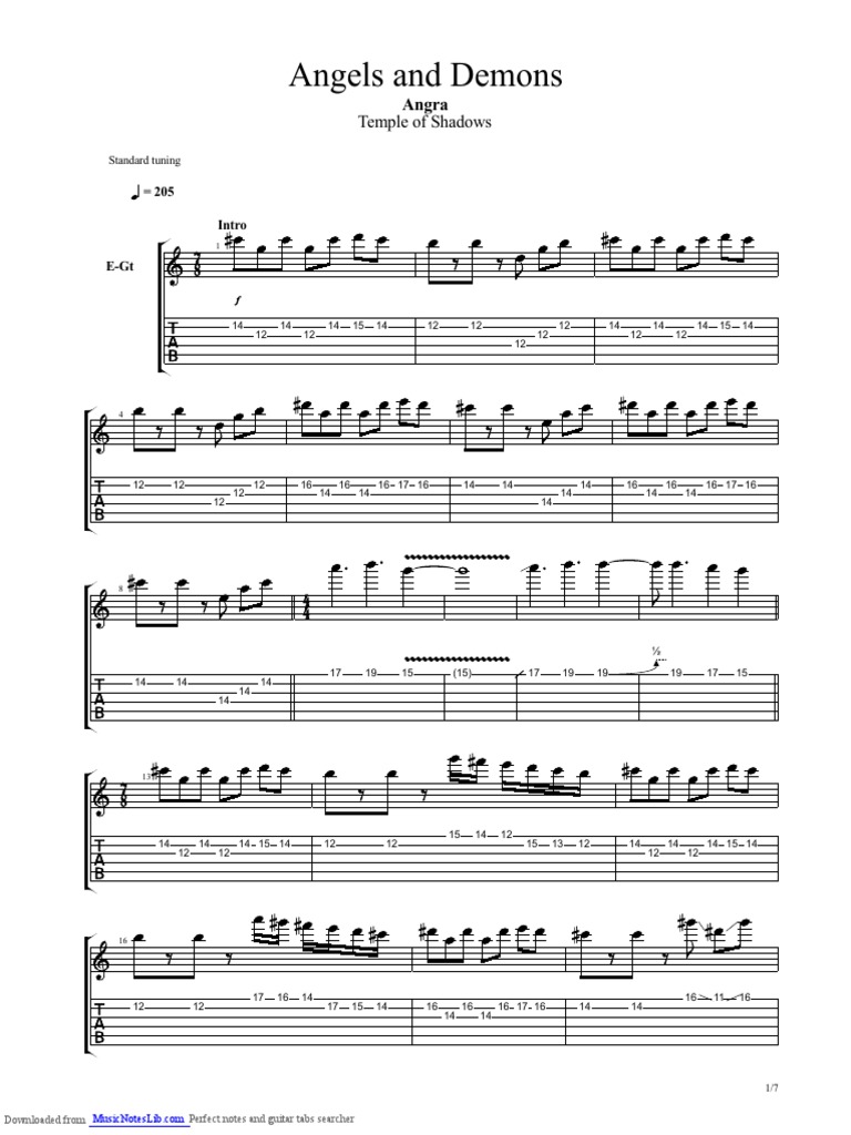 Angra-Angels and Demons | PDF