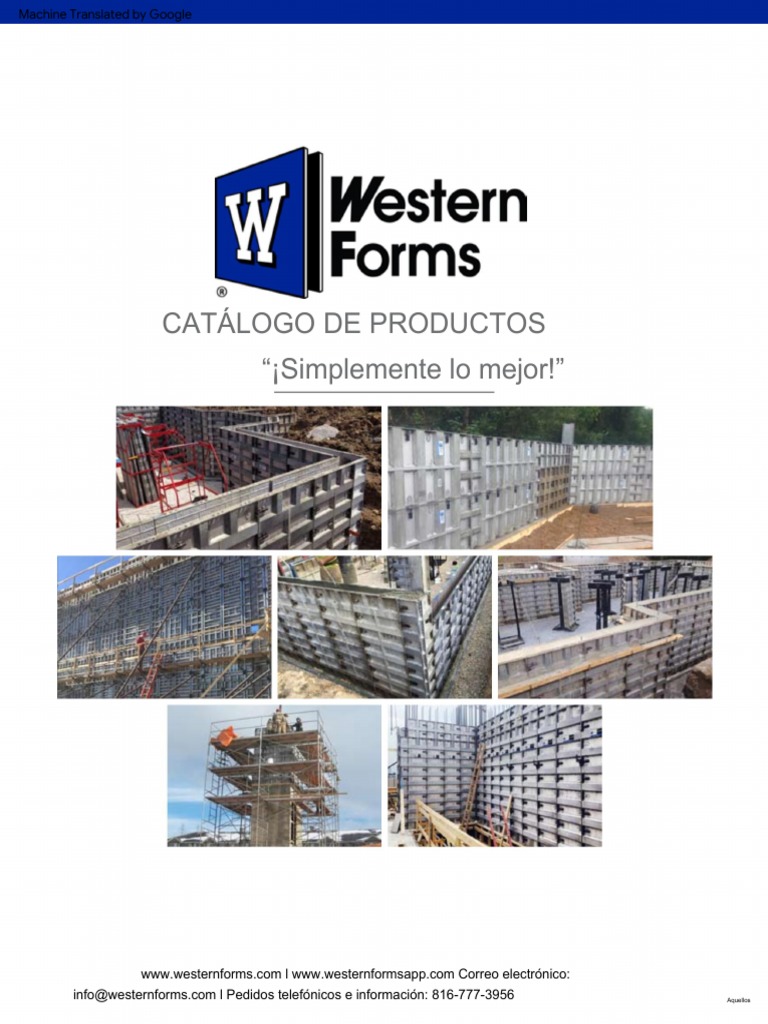 Western Forms Catalog 2017-1 Traducido Español | PDF