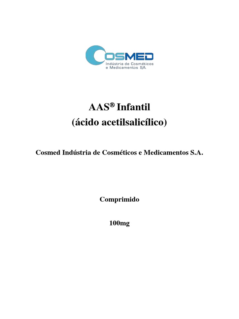 Aas Infantil | PDF | Aspirina | Gravidez