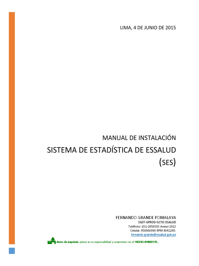 Manual de Instalación SES W7 W8 W 81 32y64bits Al 03 - 06 - 2015 | PDF | Informática