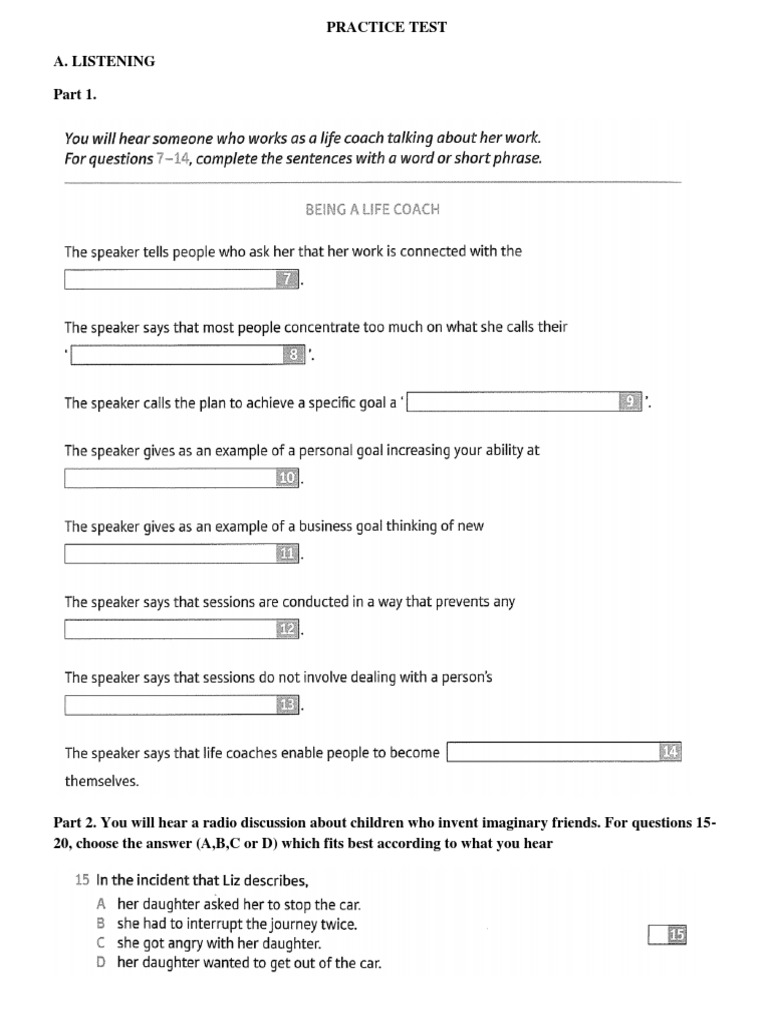Practice Test PDF