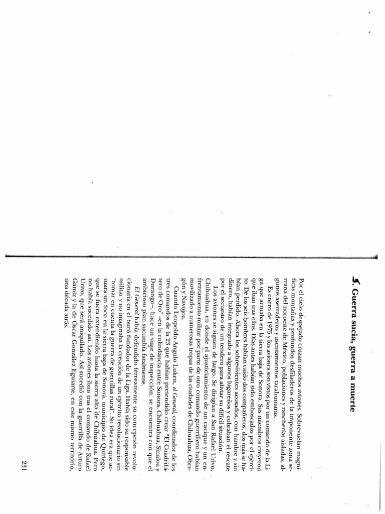 Guerra Sucia Guerra A Muerte | PDF