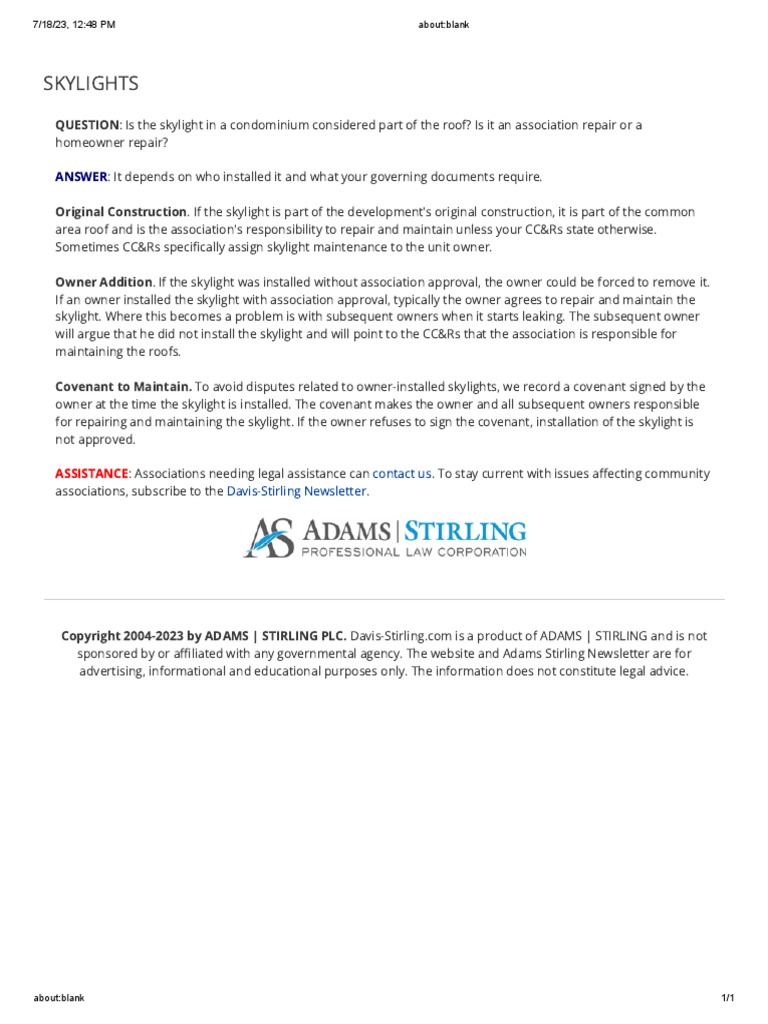 Davis Sterling Act | PDF