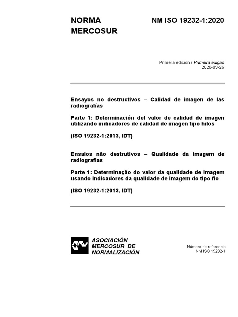NM Iso 19232-1 - 2020 | PDF