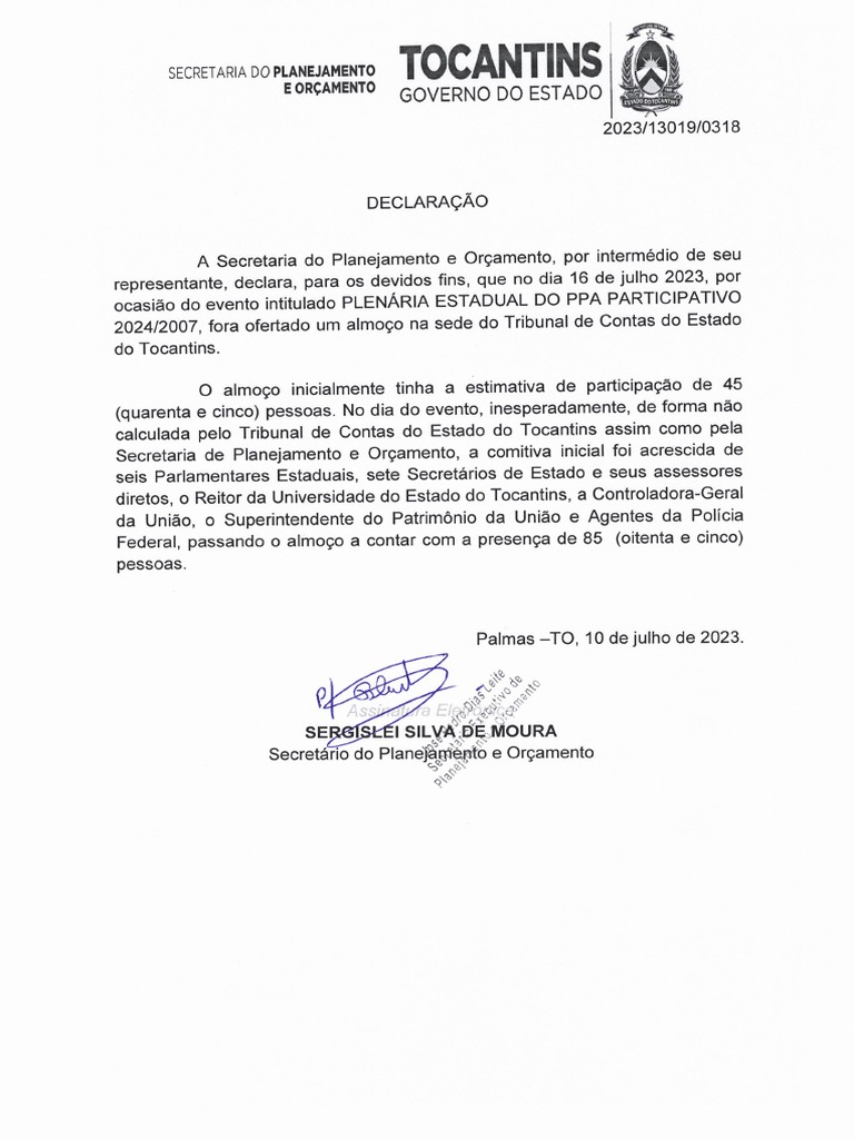Declaração | PDF