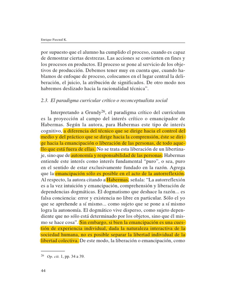 Paradigma Critico | PDF