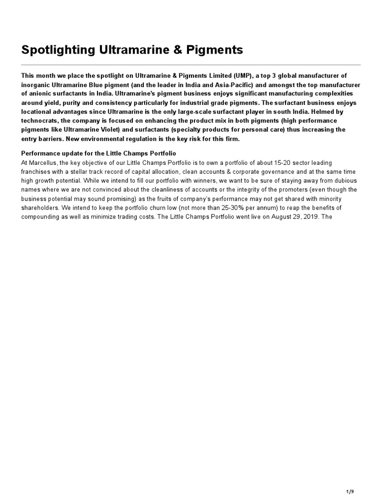 Spotlighting Ultramarine Pigments | PDF | Pigment | South India