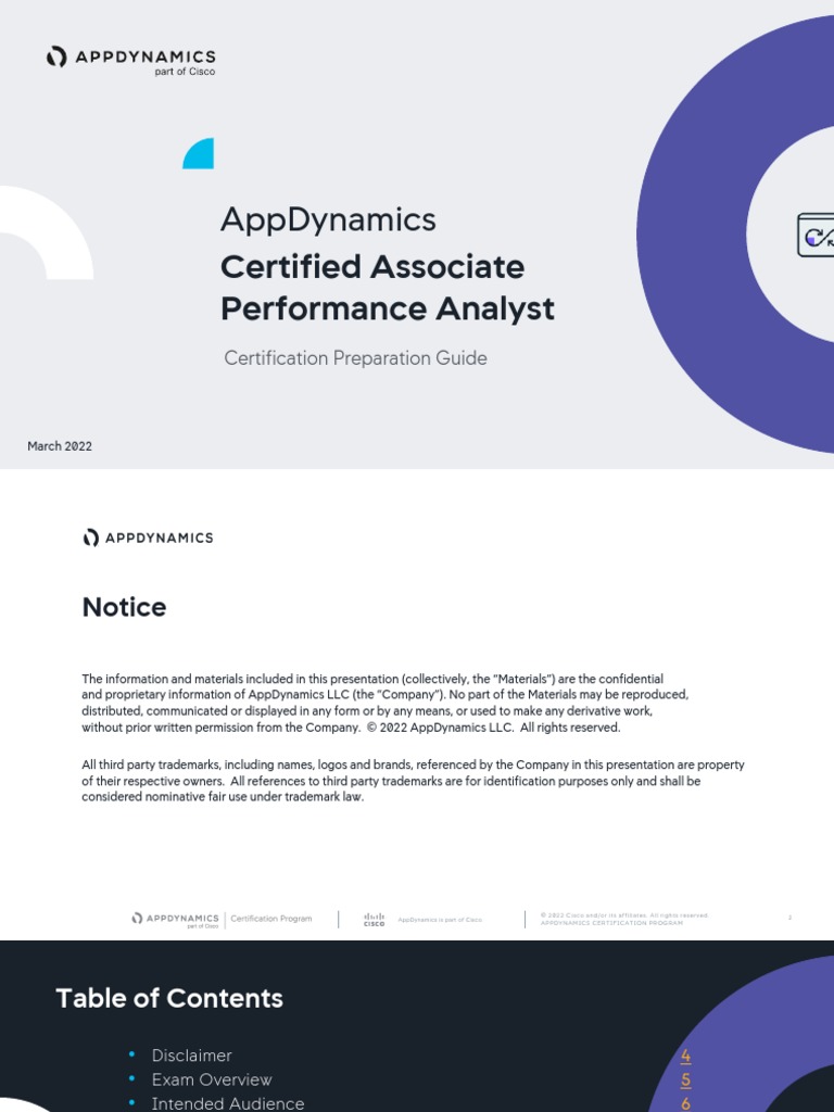 AppDynamics Certified Associate Performance Analyst Preparation Guide | PDF | Web Application ...