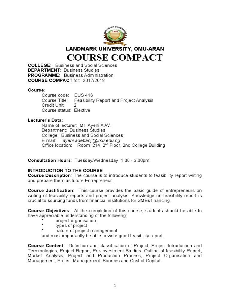 Bus 416 | PDF | Lecture | Project Management