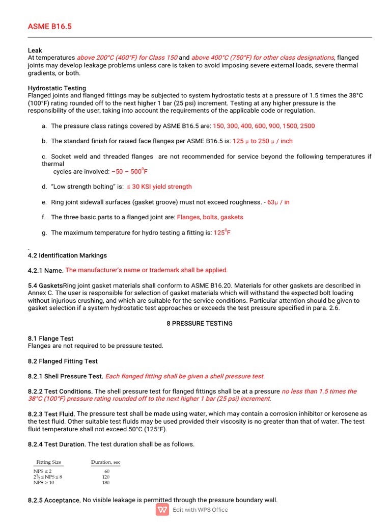 Asme B16.5 | PDF