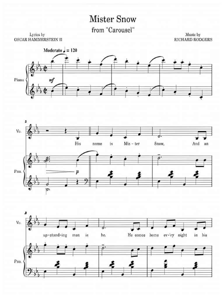 Mister Snow Sheet Music | PDF